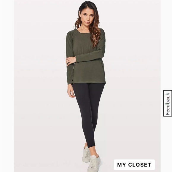 lululemon athletica | Tops | Lululemon Ever Ready Long Sleeve Dark ...